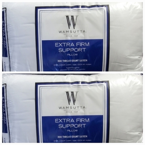 Wamsutta | Bedding | New 2 Wamsutta Extra Firm Support Standardqueen Pillow Crisp White | Poshmark